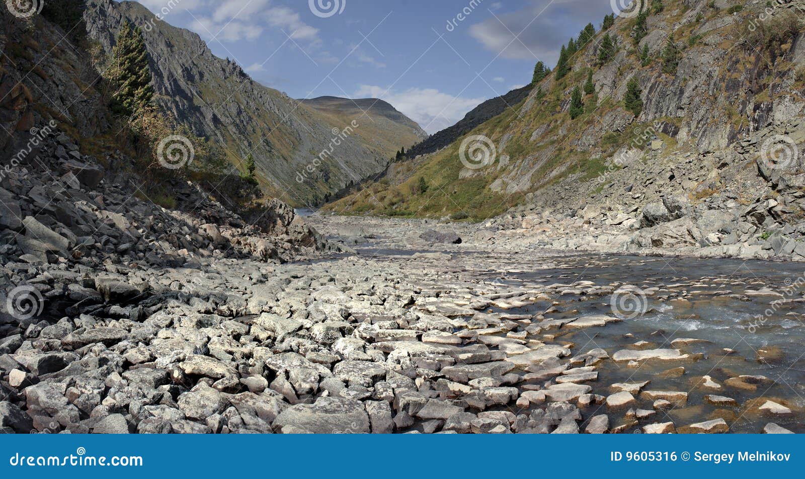 River channel. stock photo. Image of moss, rocks, altai - 9605316