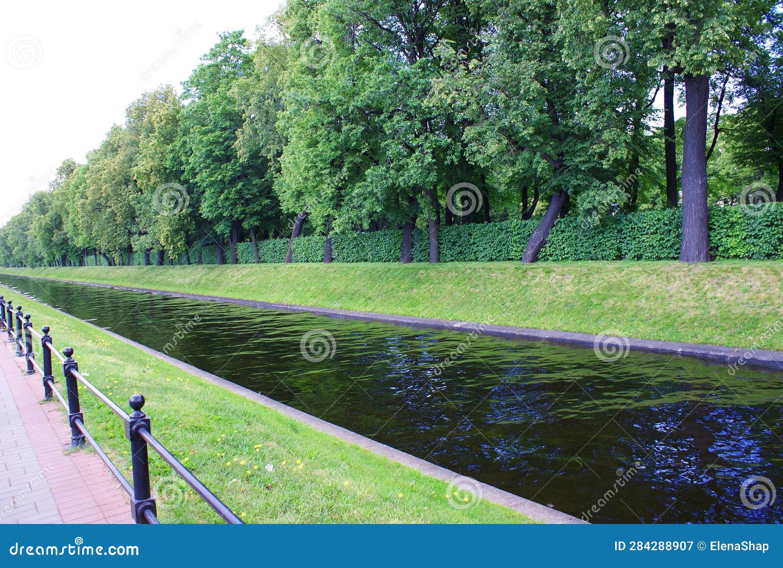 River Channels in the City, Walks for Tourists. Stock Image - Image of ...