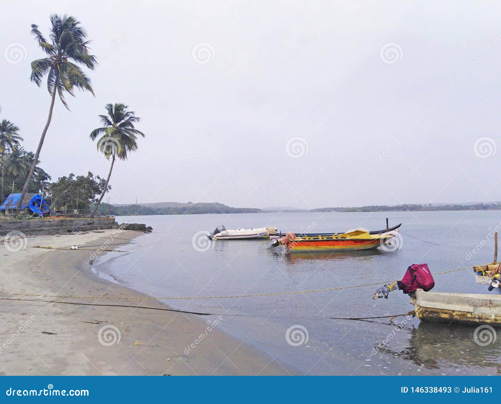 River Chapora by the Evening, Goa, India Editorial Stock Photo - Image ...