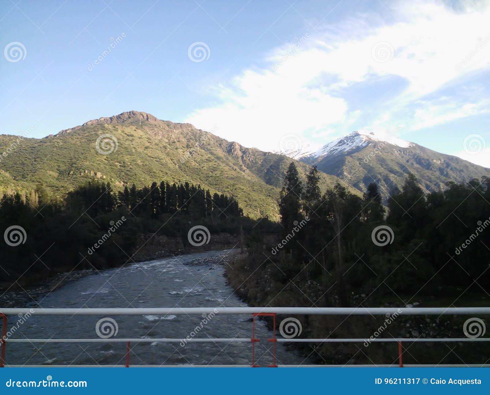 River Chile bridge stock image. Image of travel, back - 96211317