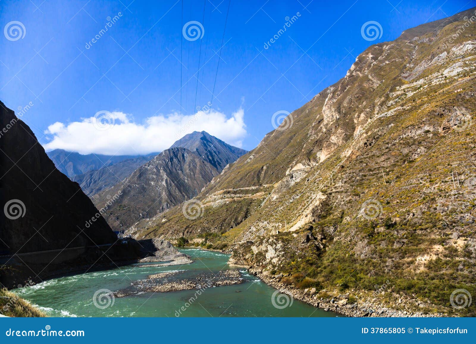 River in china stock image. Image of range, water, scenics - 37865805