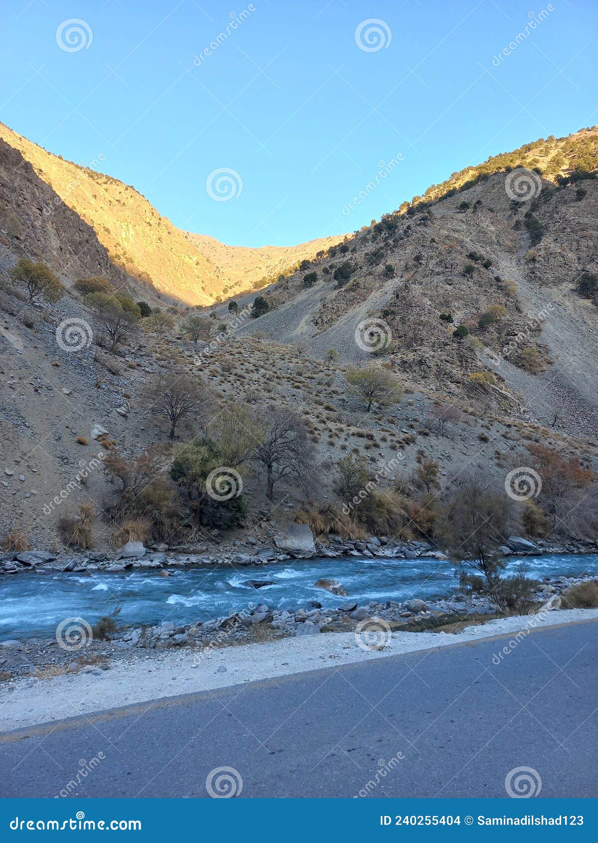 River chitral stock photo. Image of nature, badlands - 240255404