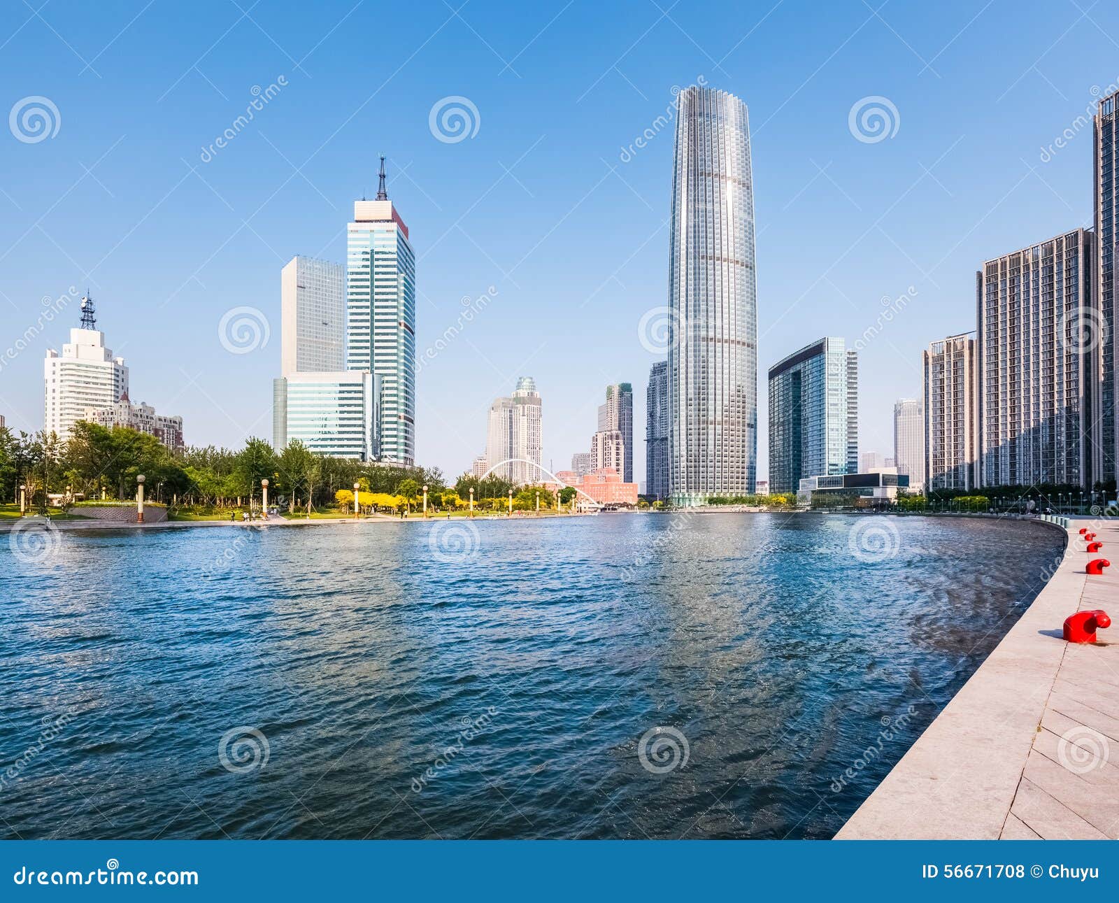 River and city stock photo. Image of summer, tall, china - 56671708