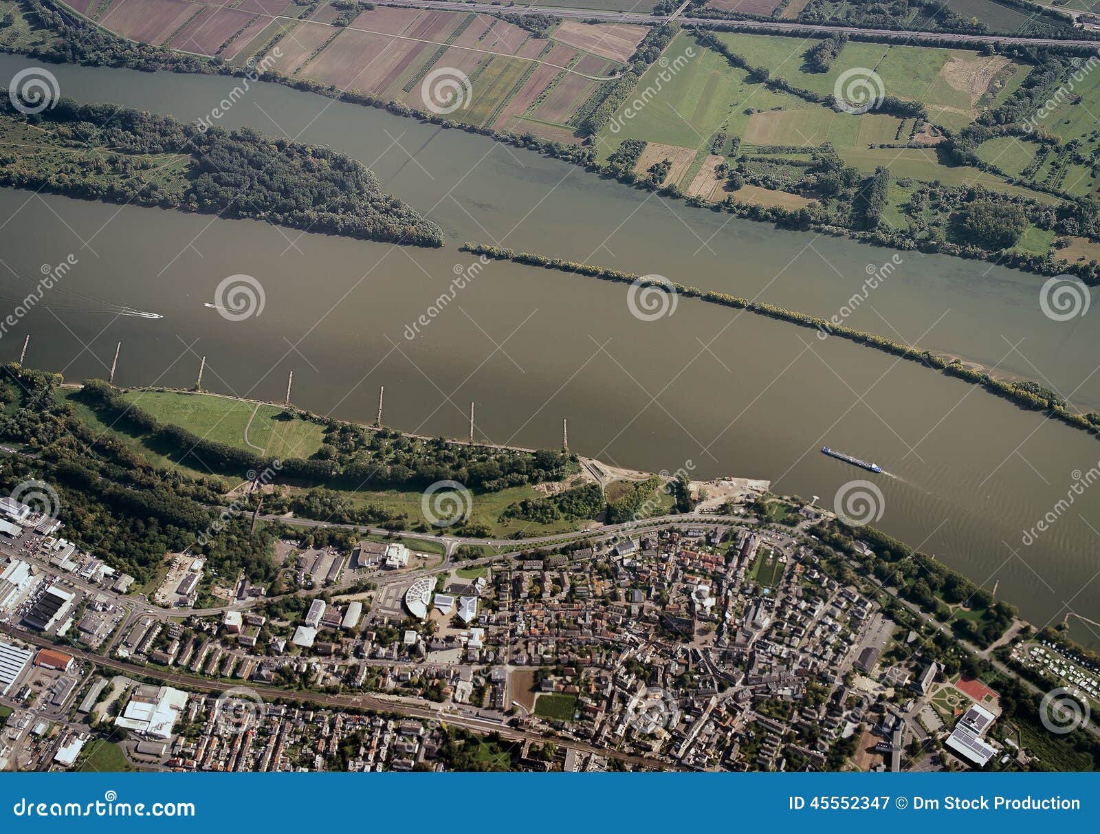 River and the city. stock image. Image of bird, country - 45552347