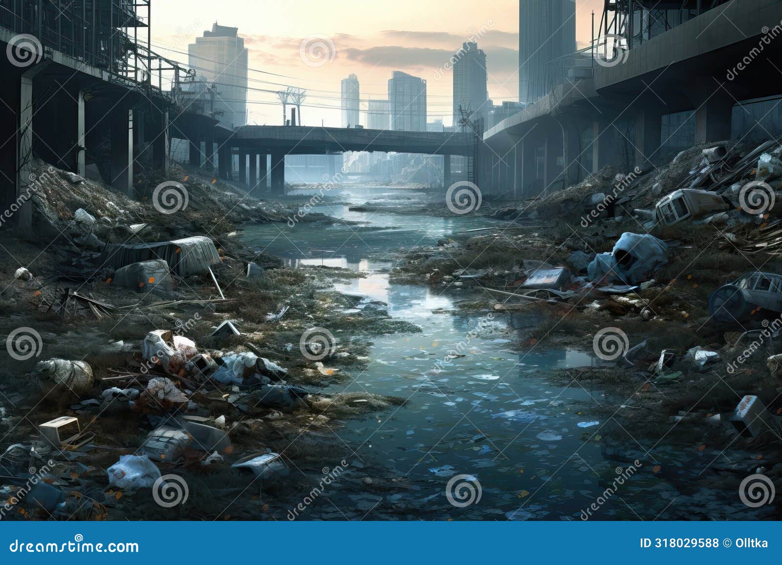 A River Clogged with Plastic Waste Stock Photo - Image of ecology ...
