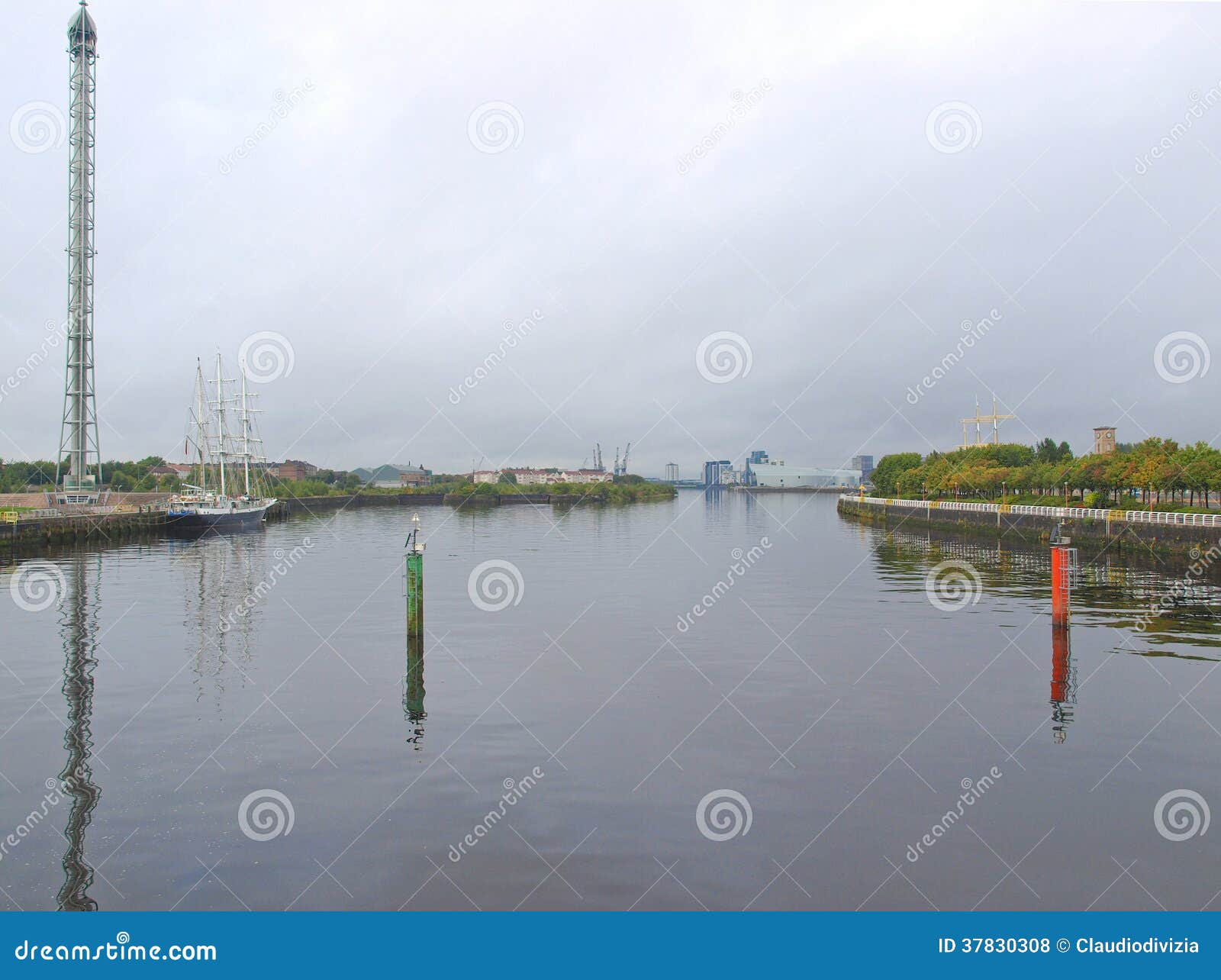 River Clyde stock photo. Image of town, panorama, city - 37830308