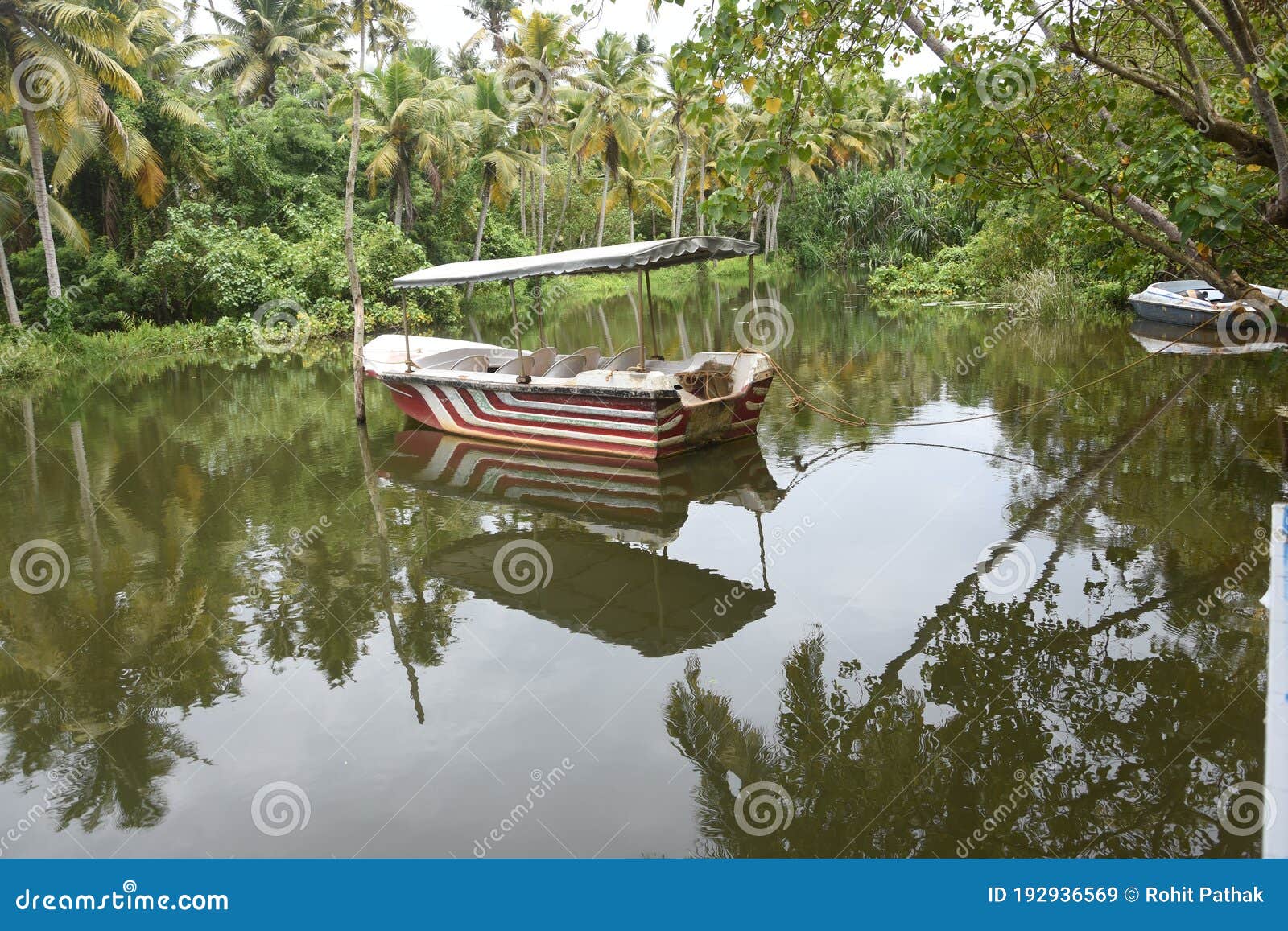 River and Colourful Boat in India Stock Image - Image of travelling ...