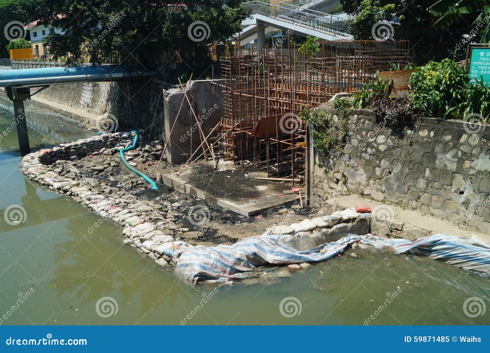 River control project stock image. Image of baoan, urban - 59871485