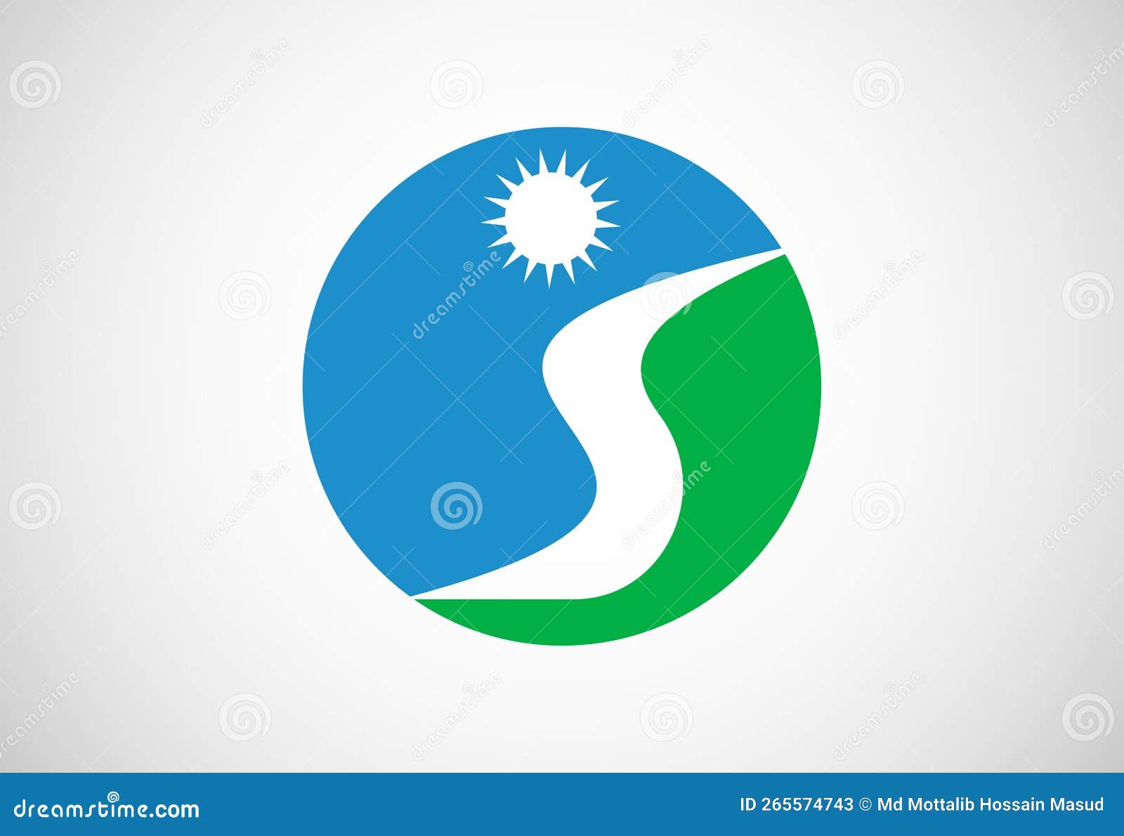 River Creek Logo Design, Vector Illustration Stock Illustration ...