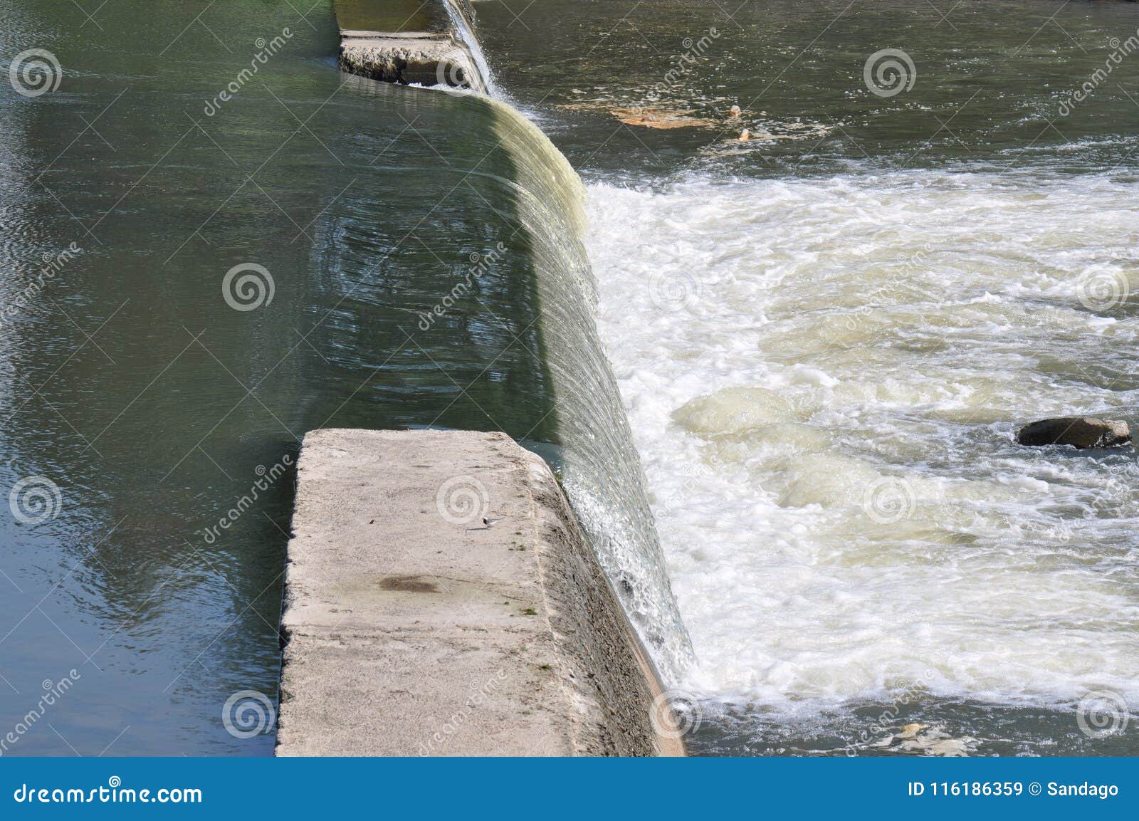 River dam stock image. Image of bright, fast, background - 116186359