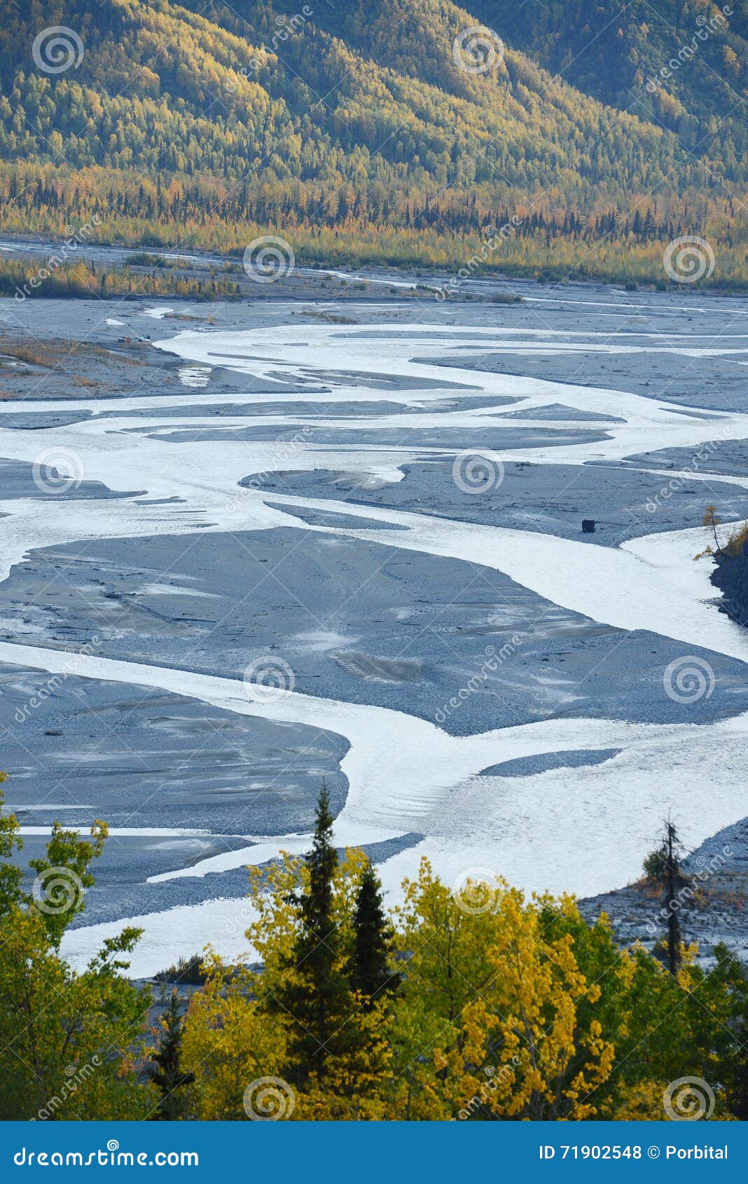 River in denali stock photo. Image of national, creek - 71902548