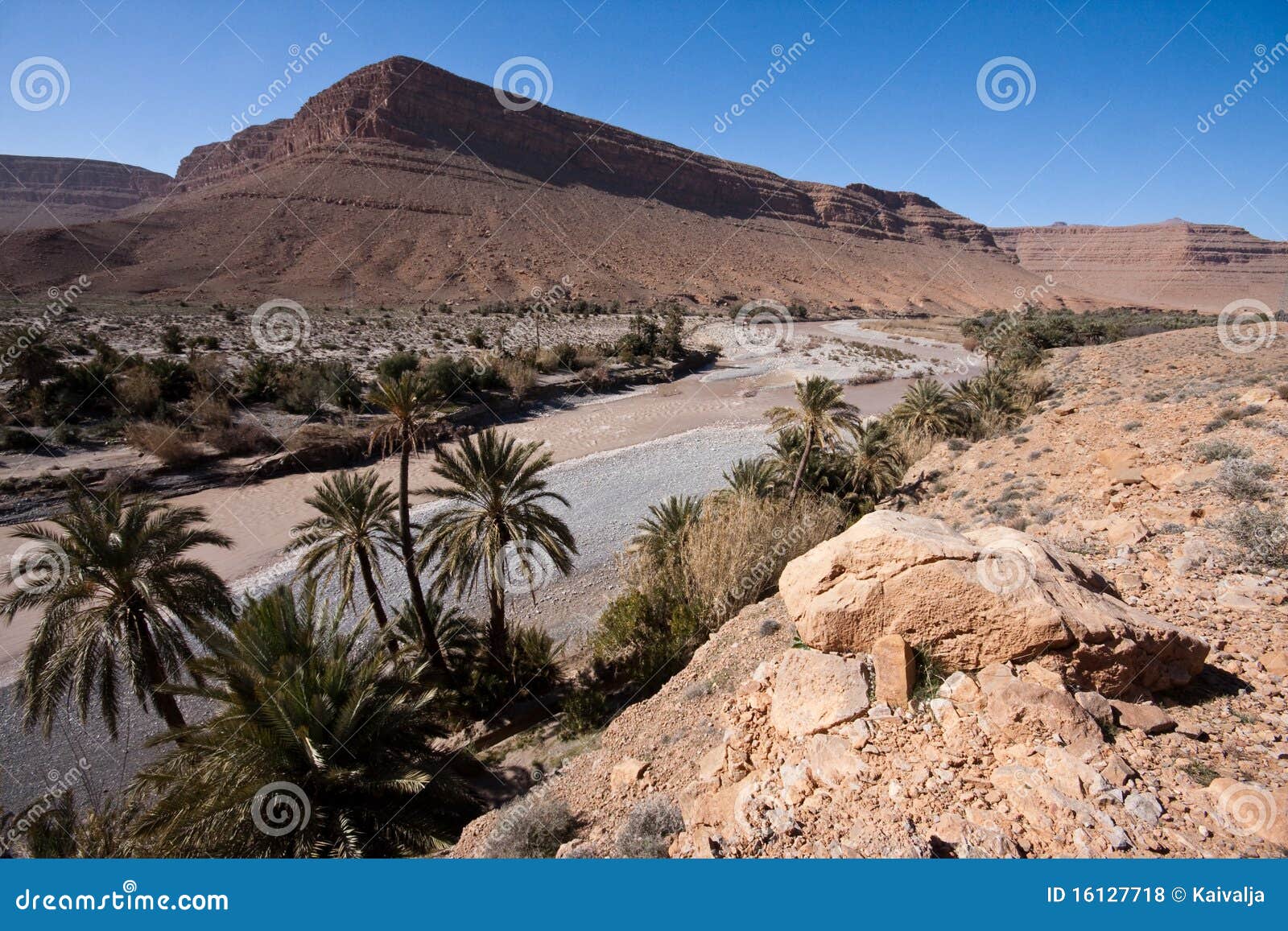 River in the desert stock photo. Image of atlas, morocco - 16127718