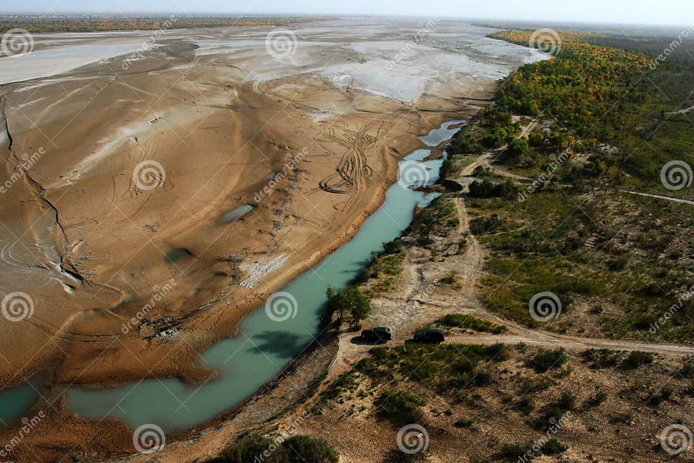 River through desert stock photo. Image of pattern, travel - 8610814