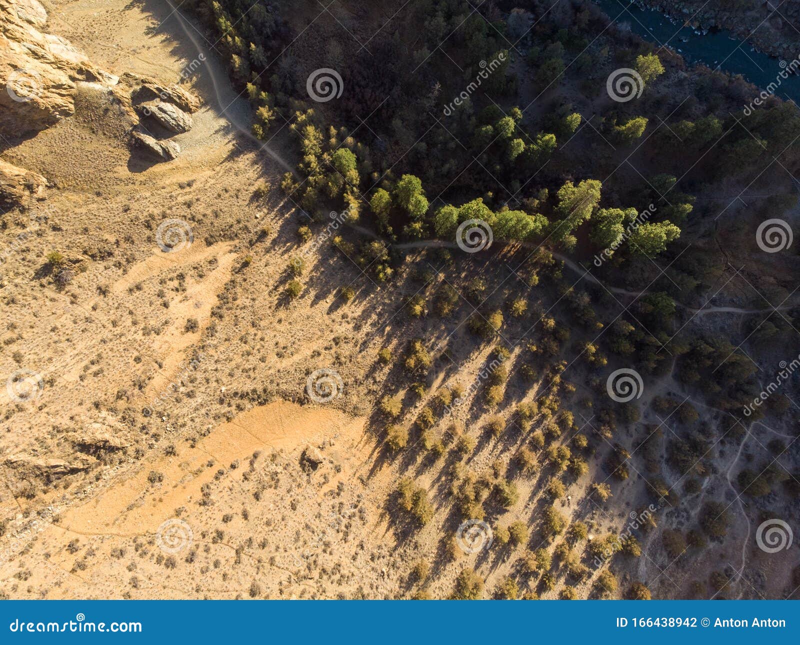 River in the Desert, Aerial View. Texture Stock Photo - Image of river ...