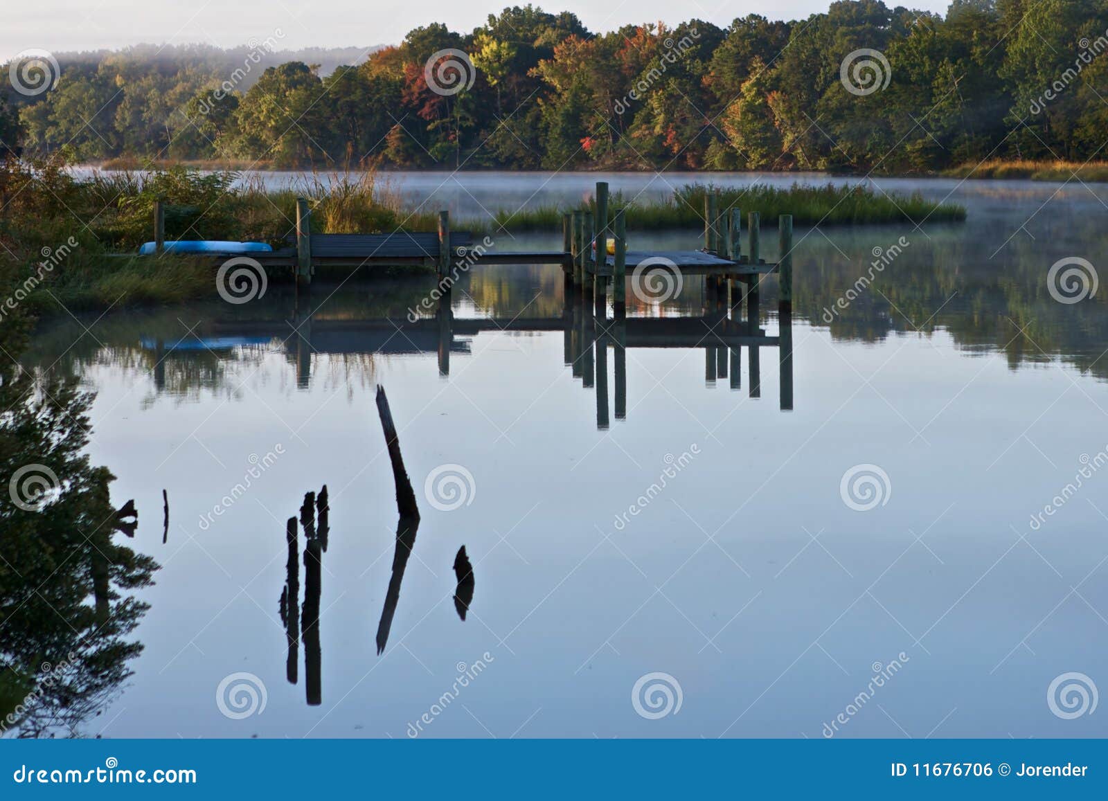 River Dock stock photo. Image of early, lake, placid - 11676706