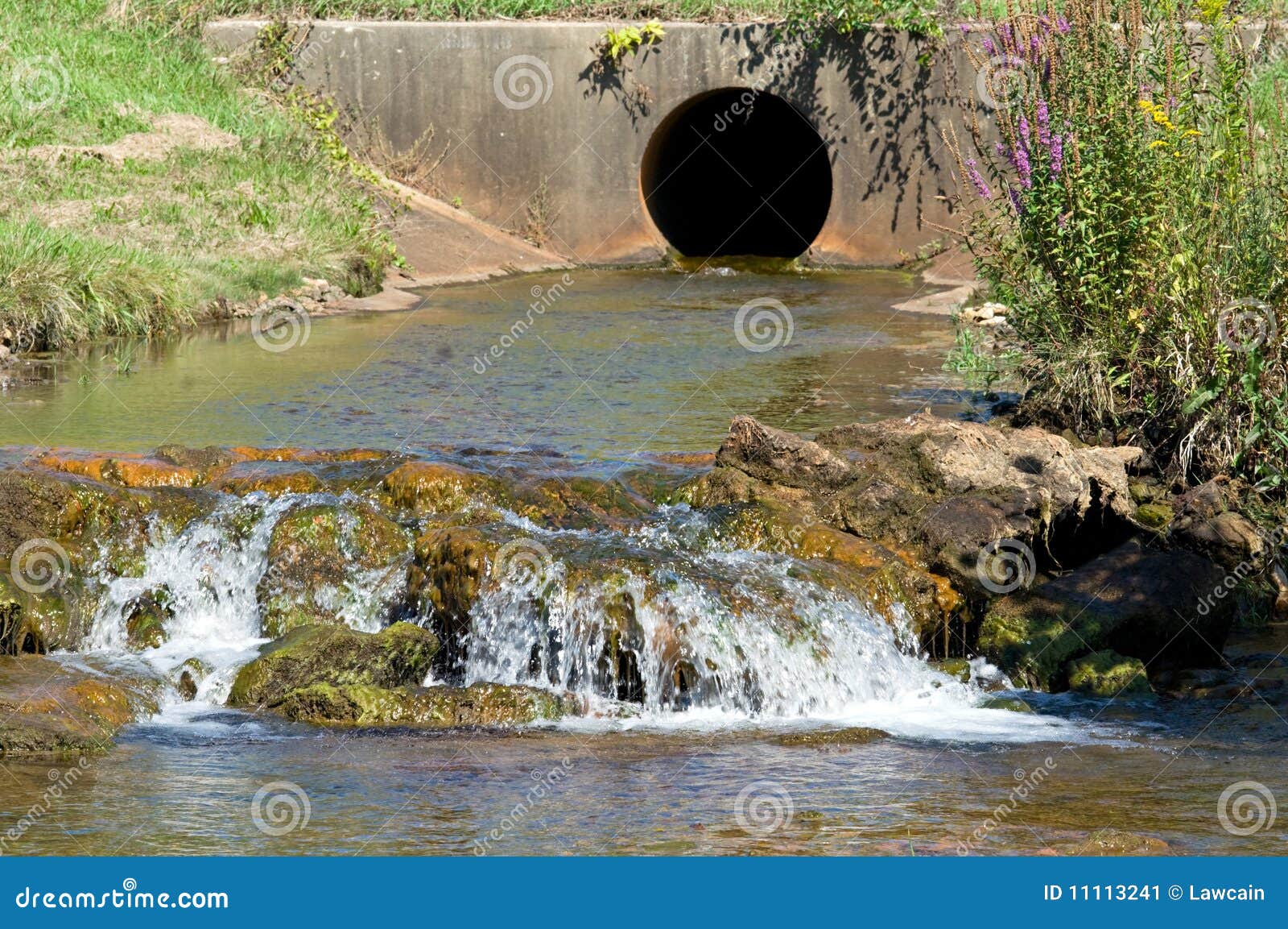 River Drain stock image. Image of flower, ohio, abutment - 11113241