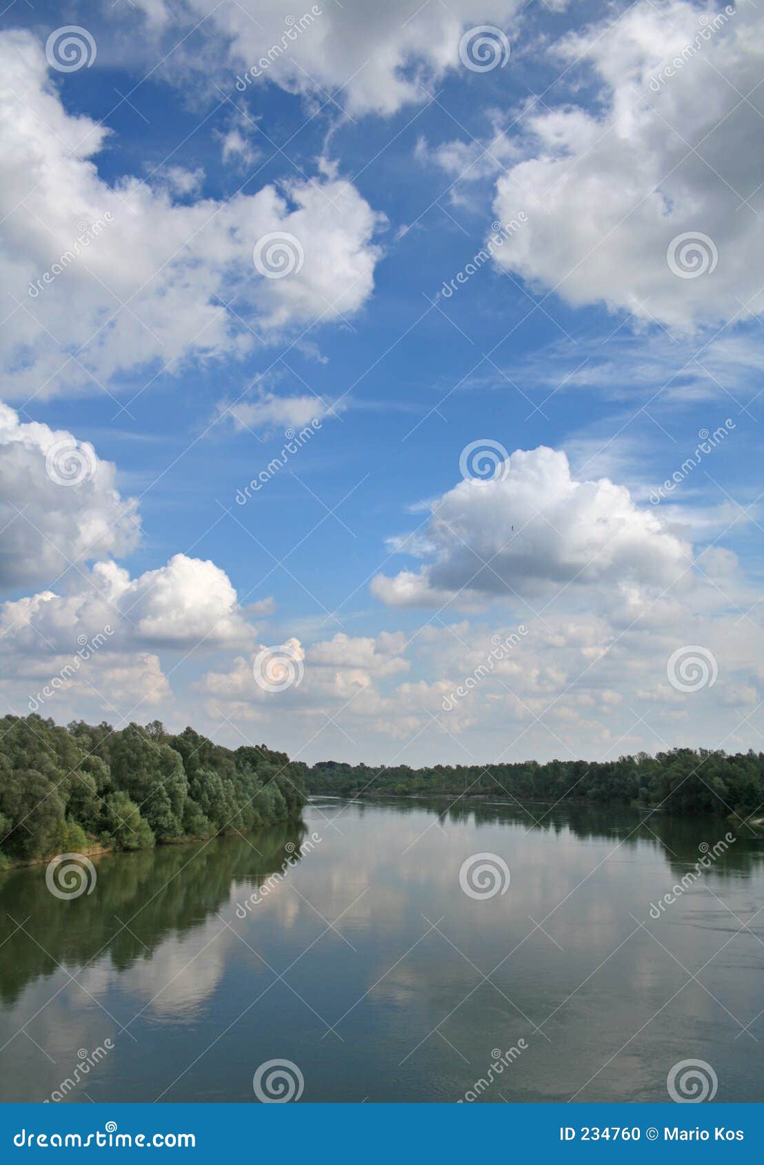 River Drava & Beautifull Sky Stock Photo - Image of croatia, peacefully ...