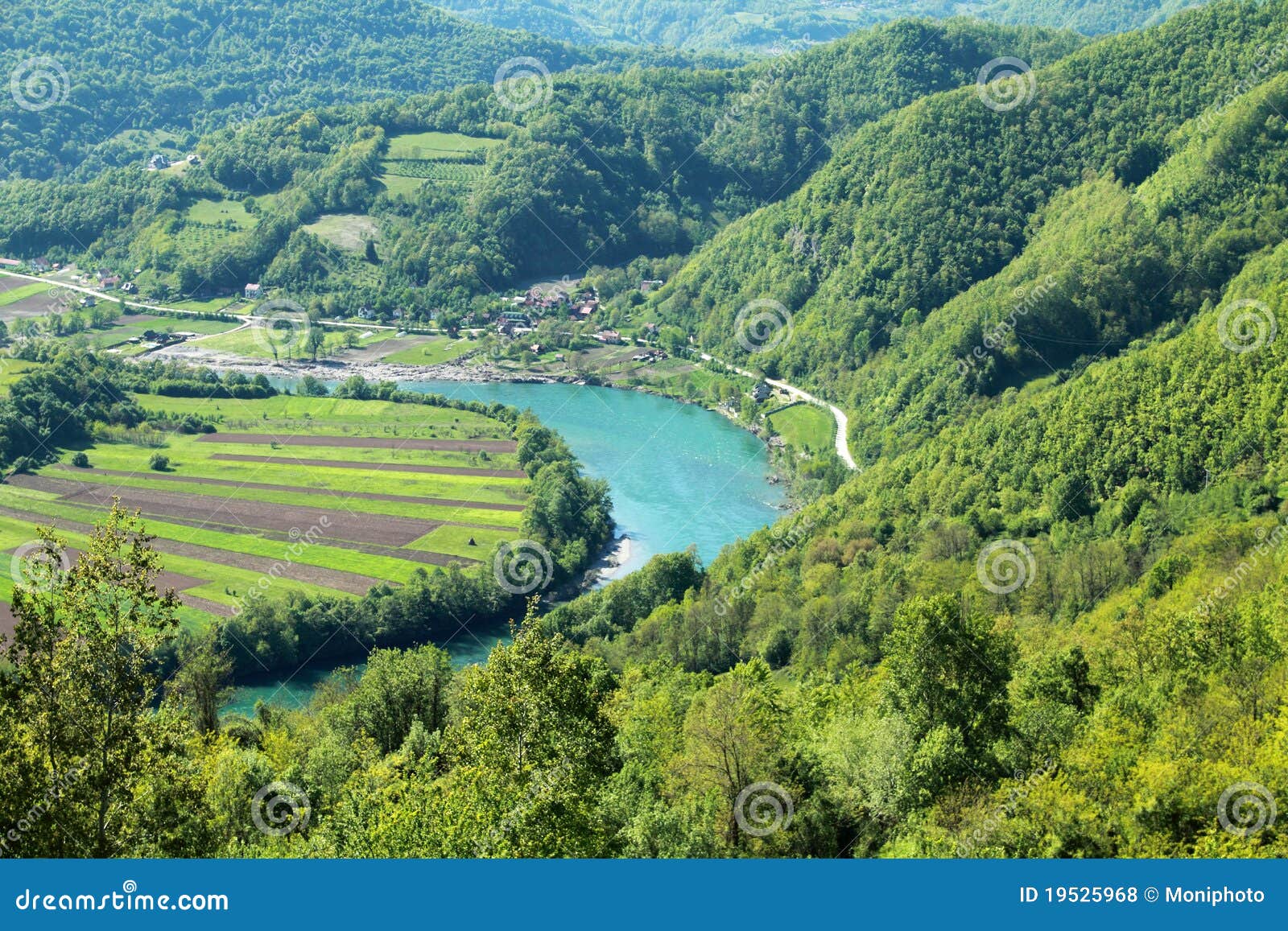 River Drina - National Nature Park In Serbia Stock Image ...