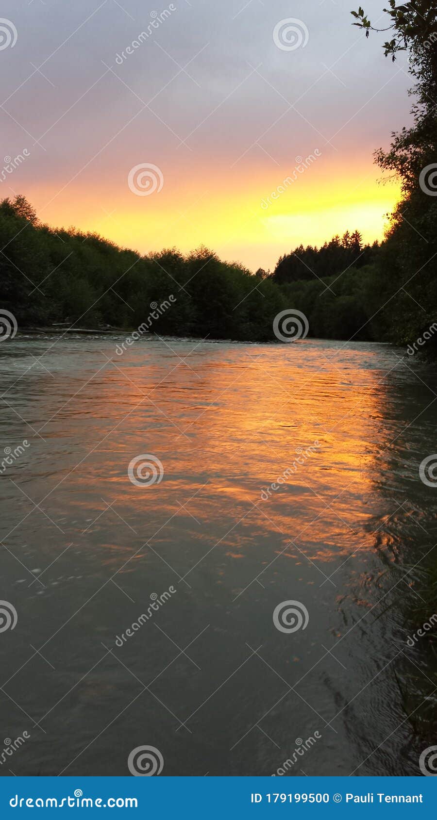 River at dusk stock photo. Image of darkness, wall, green - 179199500