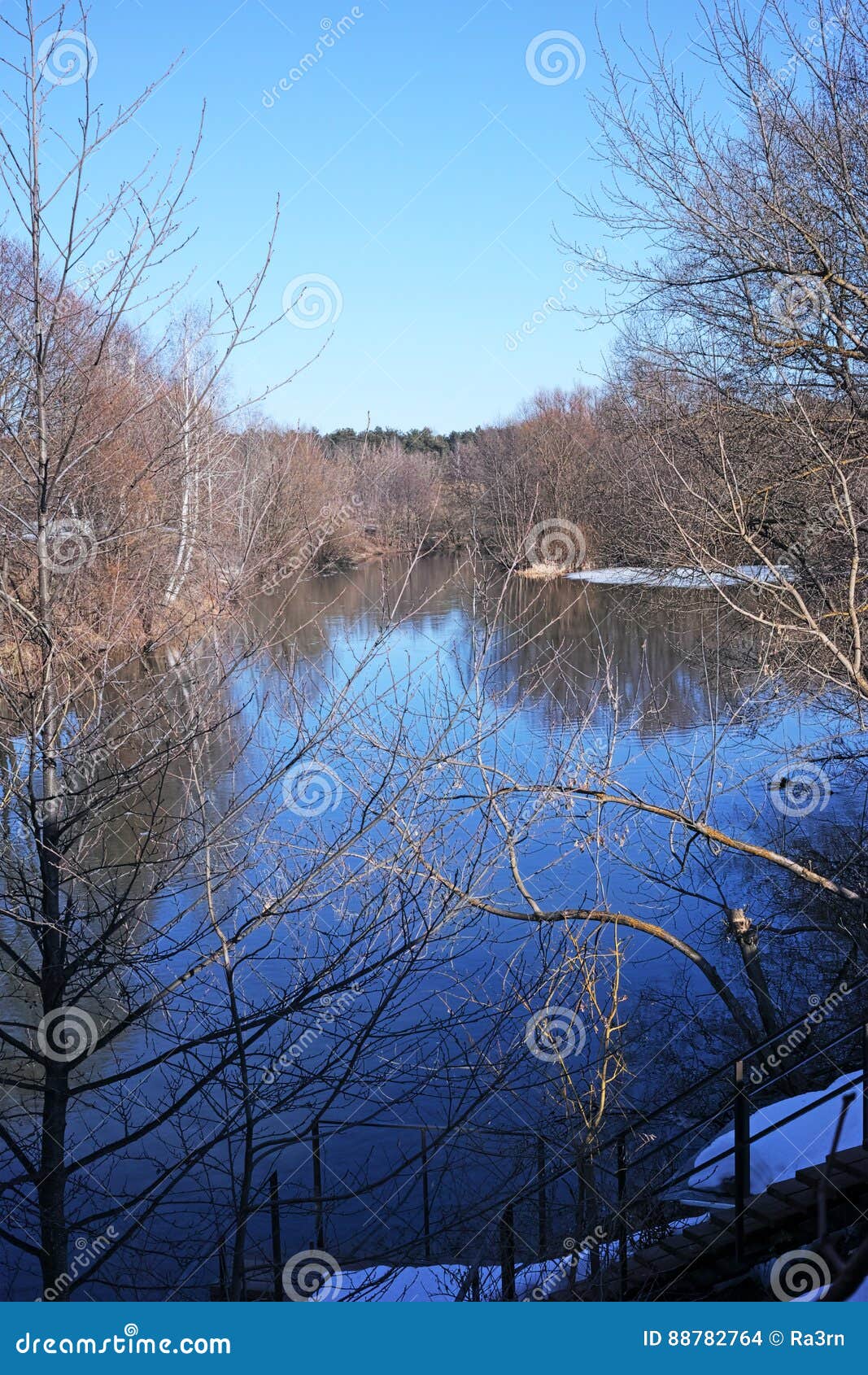 River in early spring stock photo. Image of riverbank - 88782764
