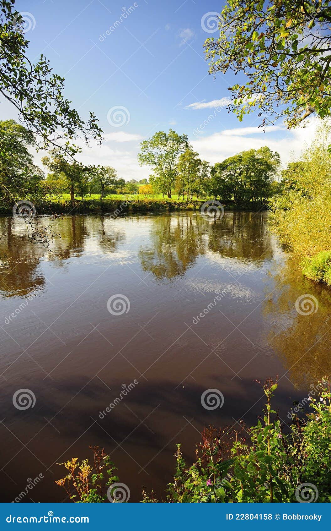 River Eden In Hever Rd, Hever, Edenbridge, Kent, England Royalty-Free ...