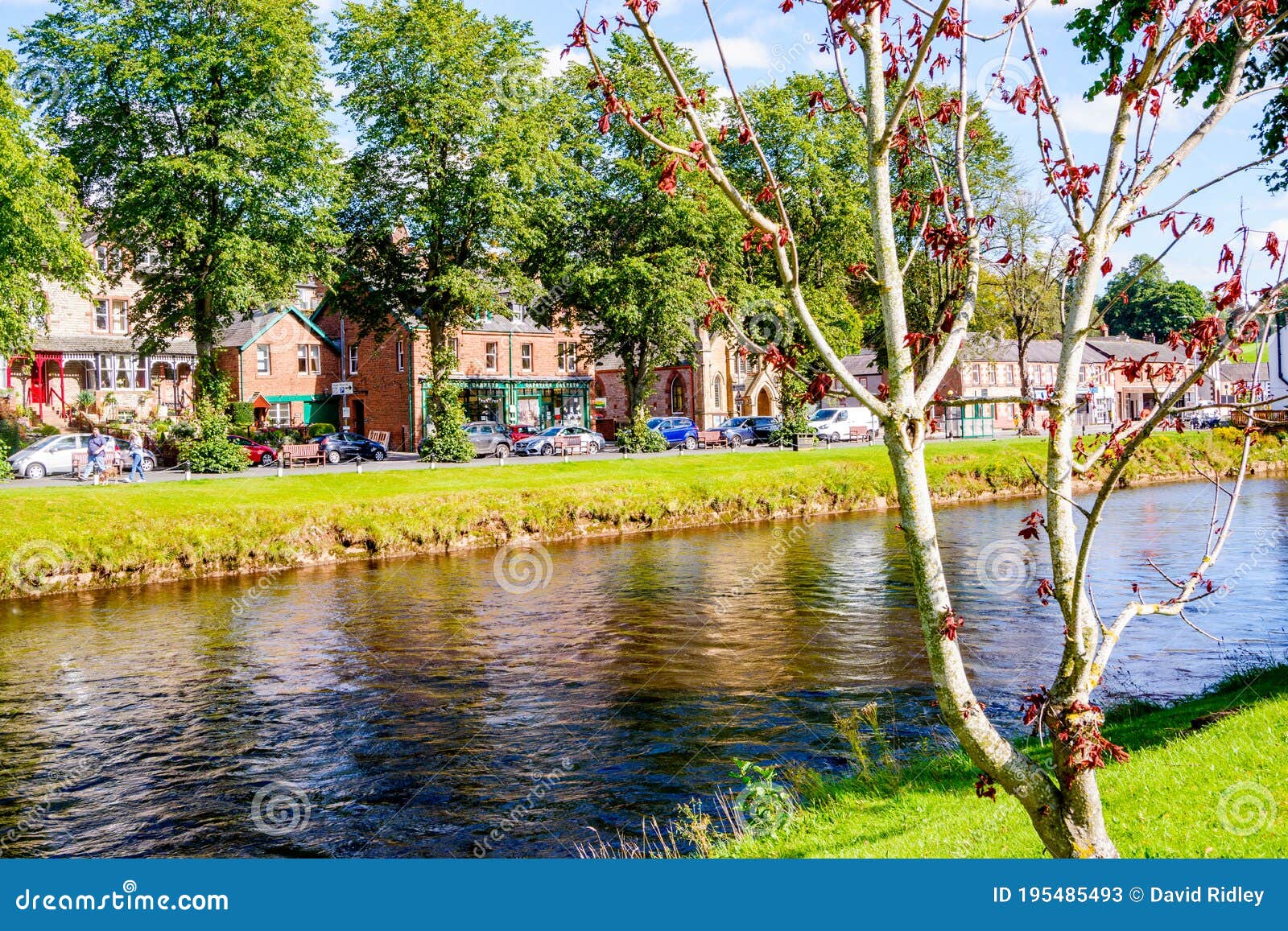 The River Eden in Summer at Appleby Cumbria England Editorial Stock ...