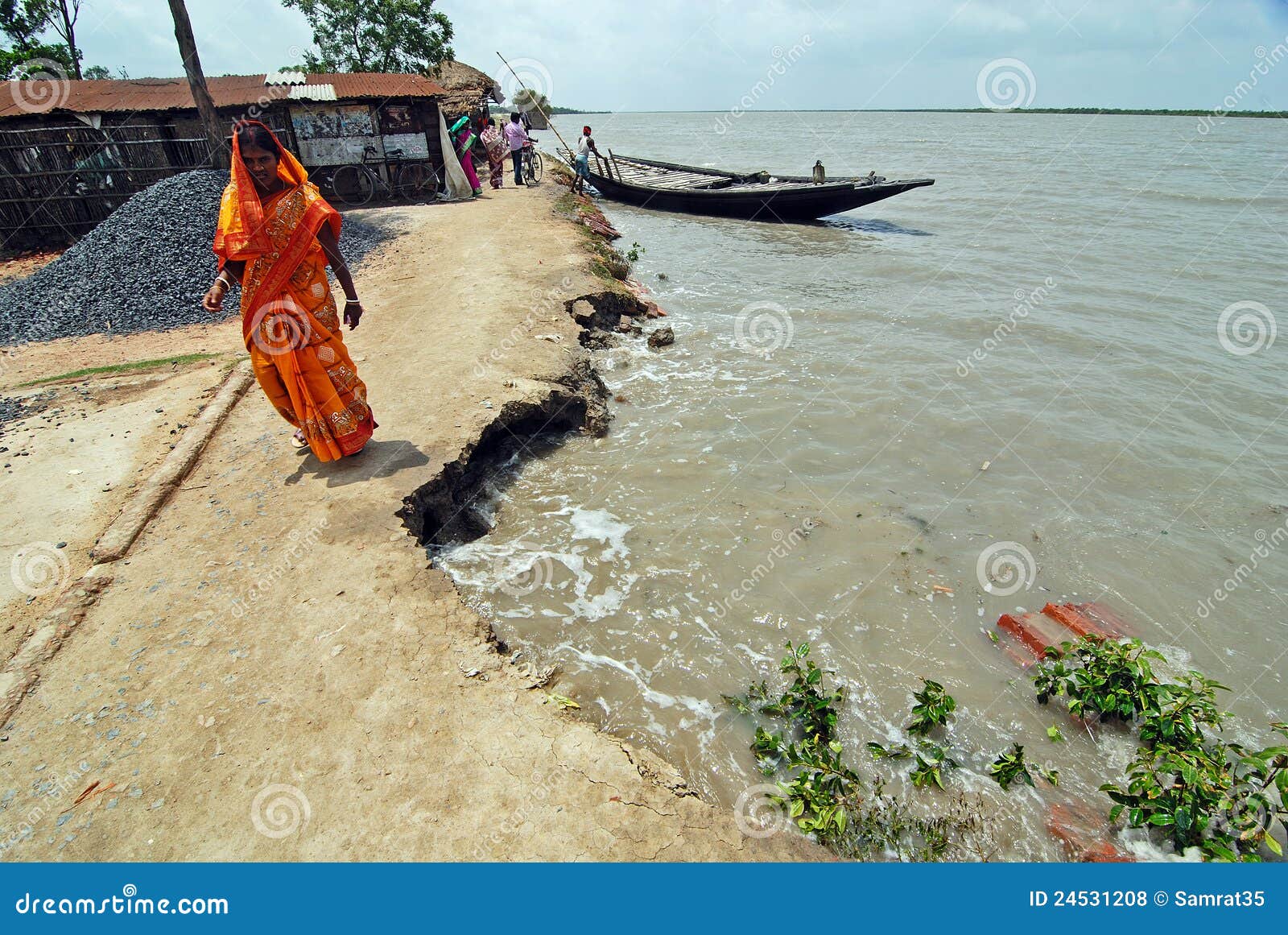River Embankment editorial stock photo. Image of saline - 24531208