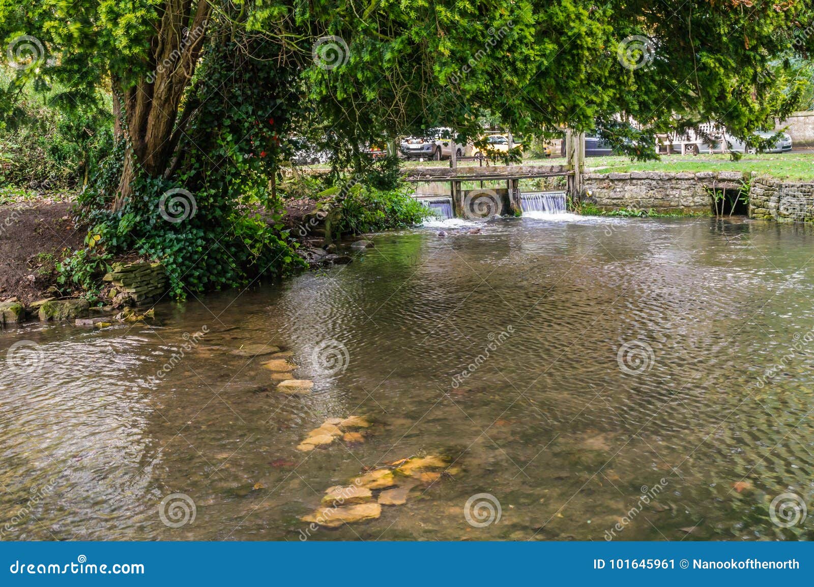 The River Eye at Lower Slaughter Stock Image - Image of nature, english ...