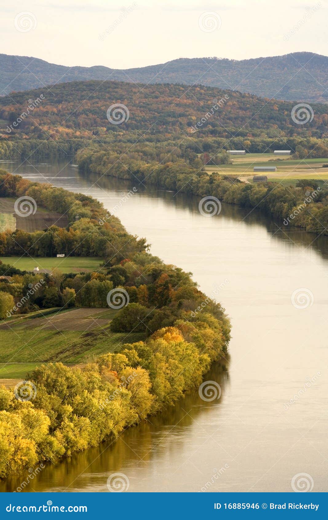 River through Fields stock photo. Image of passage, fields - 16885946