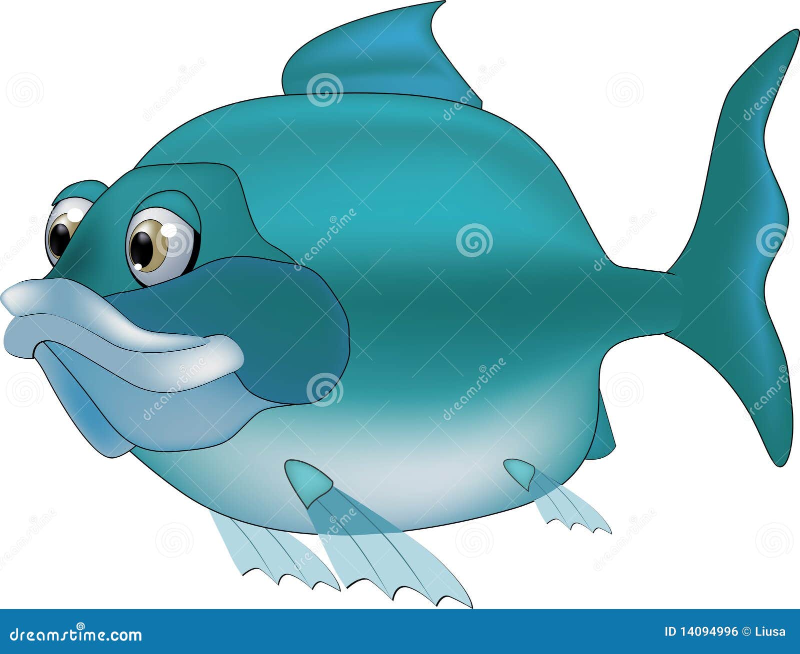 River fish stock vector. Illustration of blue, reef, fish - 14094996