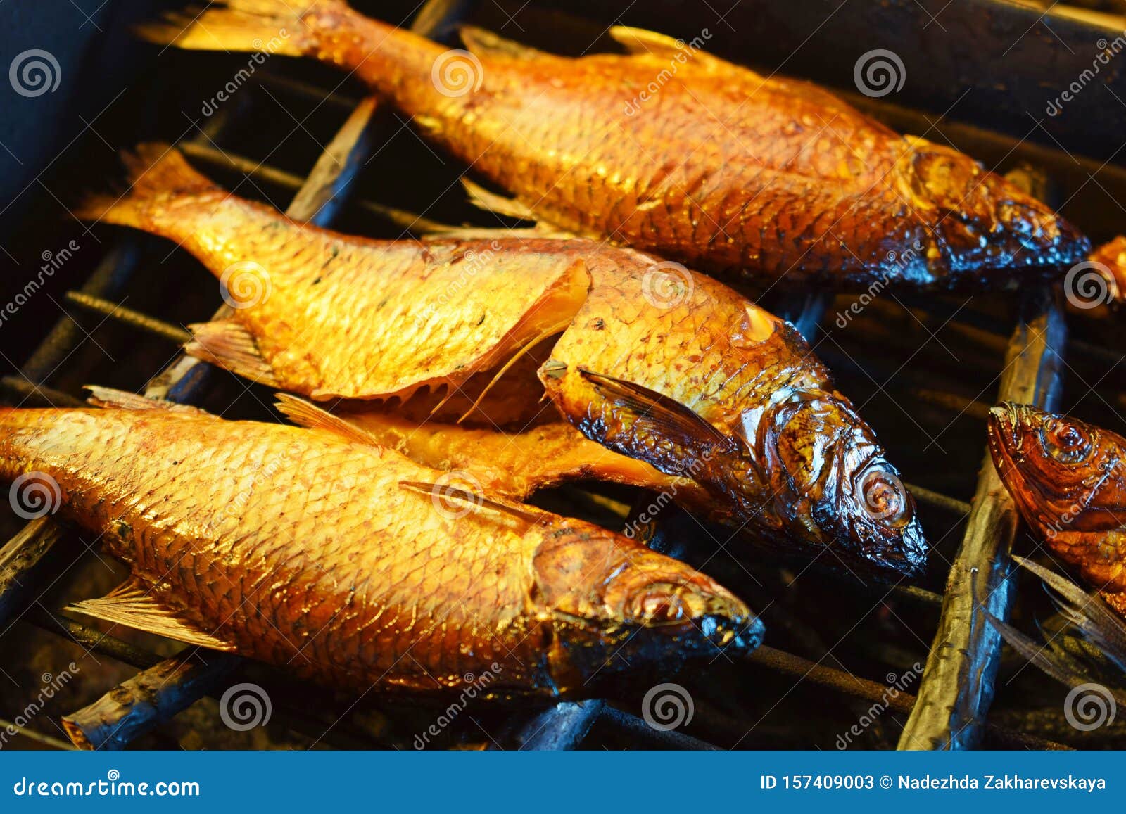 River fish cooked. stock image. Image of lunch, farm - 157409003