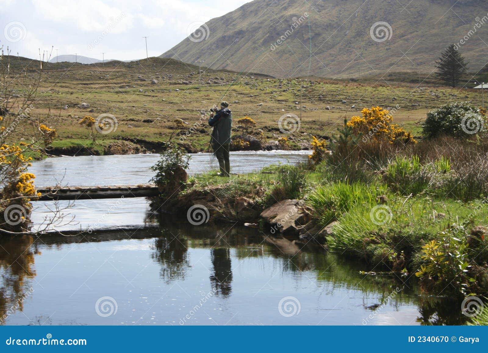 River fishing, Ireland. stock photo. Image of ireland - 2340670