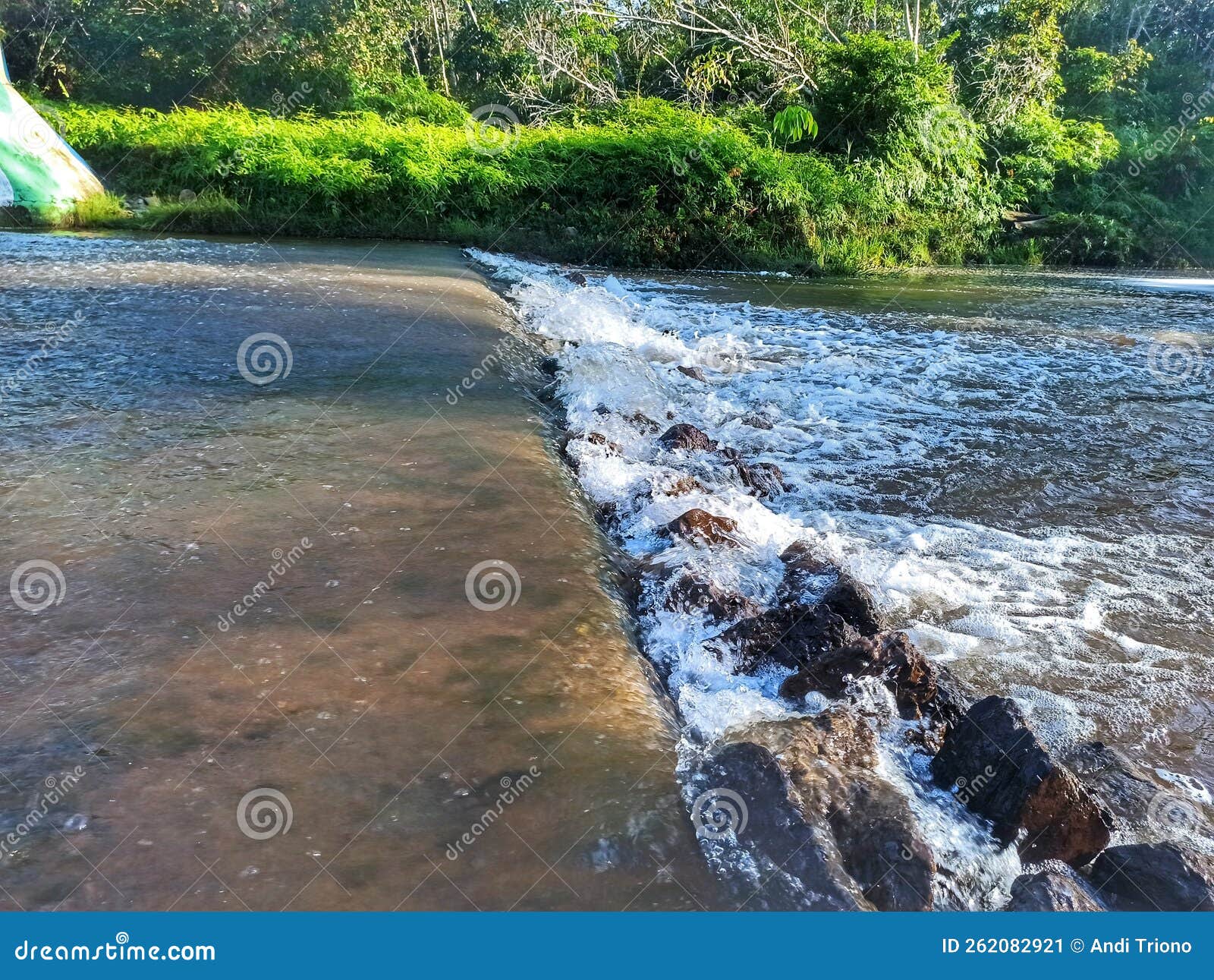 River Flow with Small Rapids Stock Image - Image of rock, water: 262082921