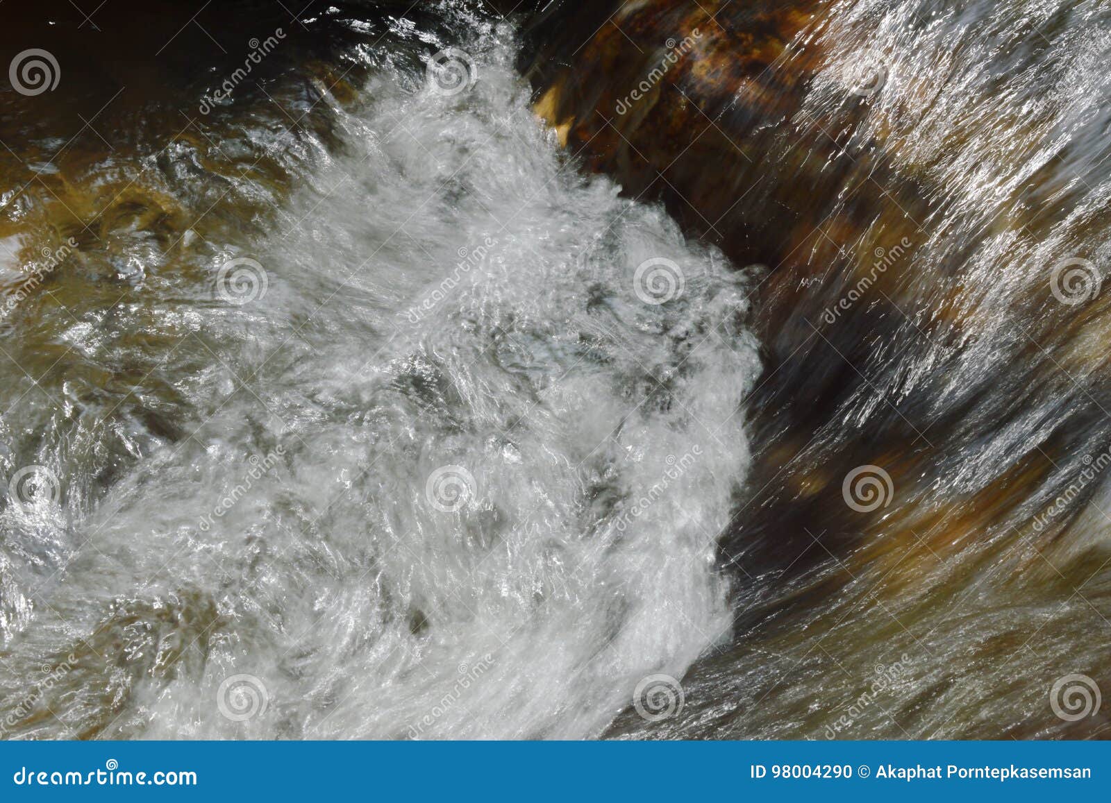 River Flowing on Cataract and Water Splashing Stock Photo - Image of ...
