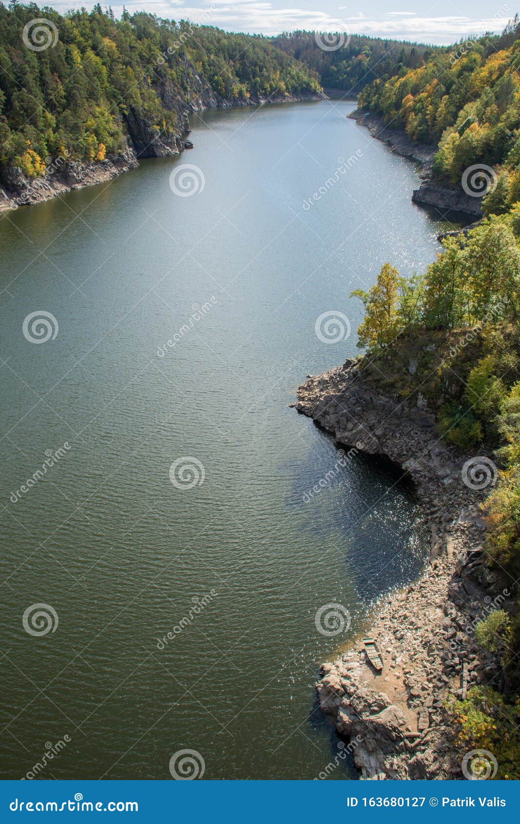 River Flowing through Natural Canal. Stock Image - Image of gorge ...