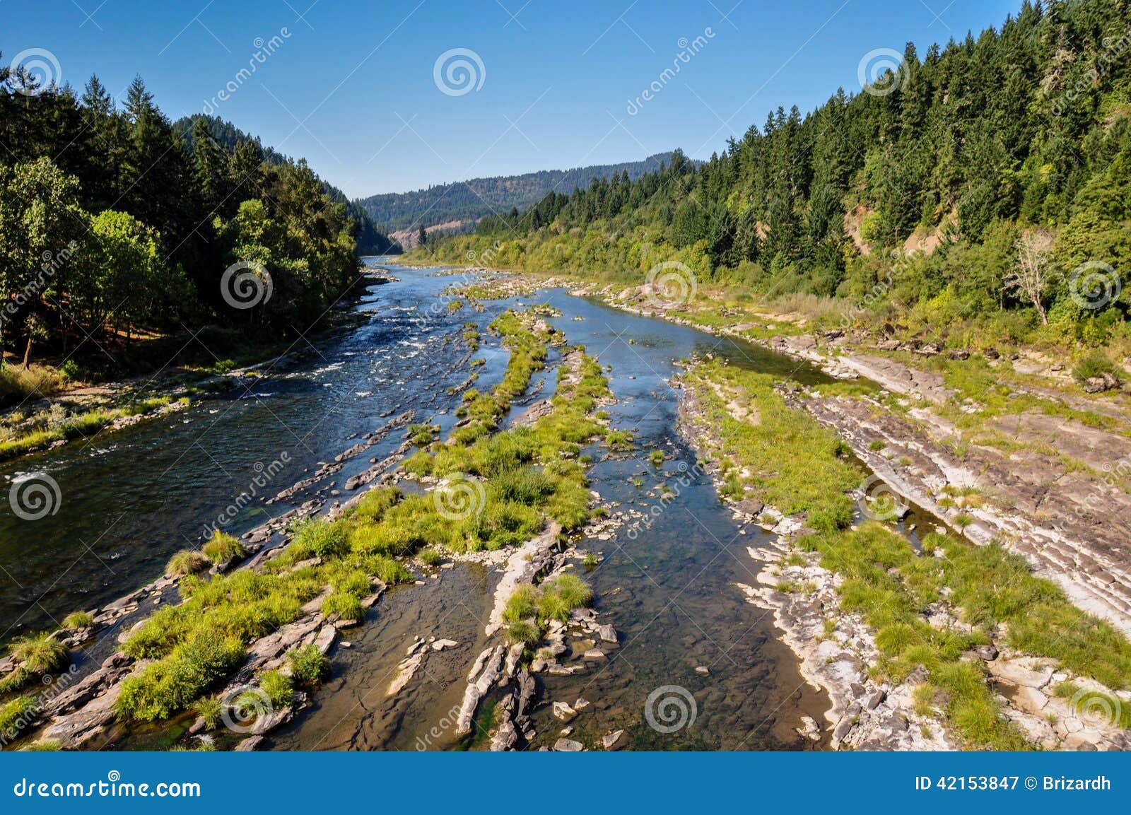 River Flowing in Oregon, USA Stock Image - Image of tats, nord: 42153847
