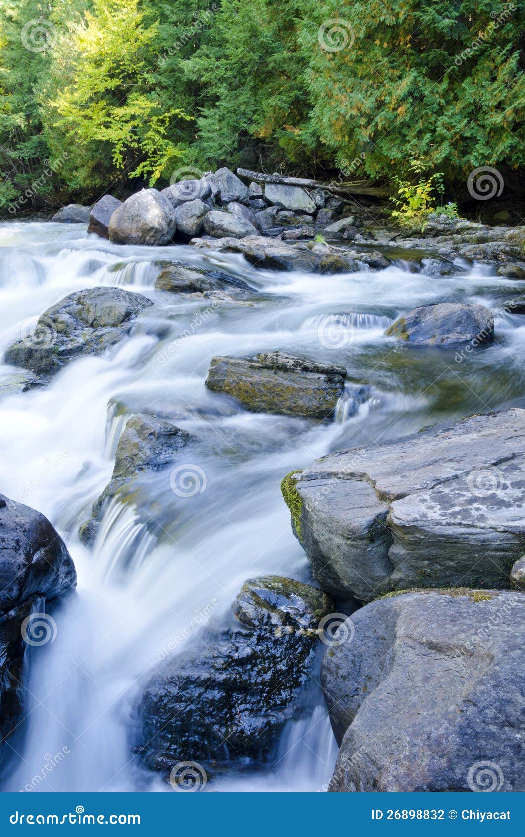 River Flowing Over Rocks stock photo. Image of parks - 26898832