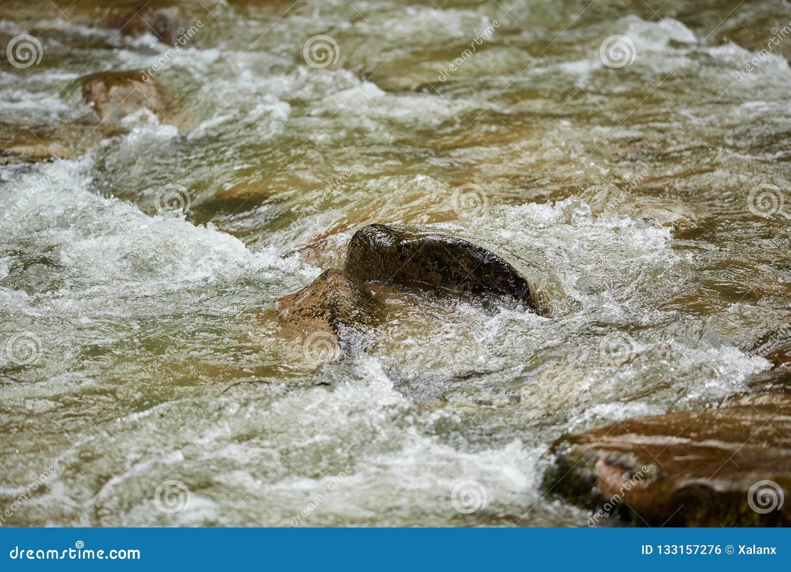 River Flowing through Rocks Stock Photo - Image of landscape, mountains ...
