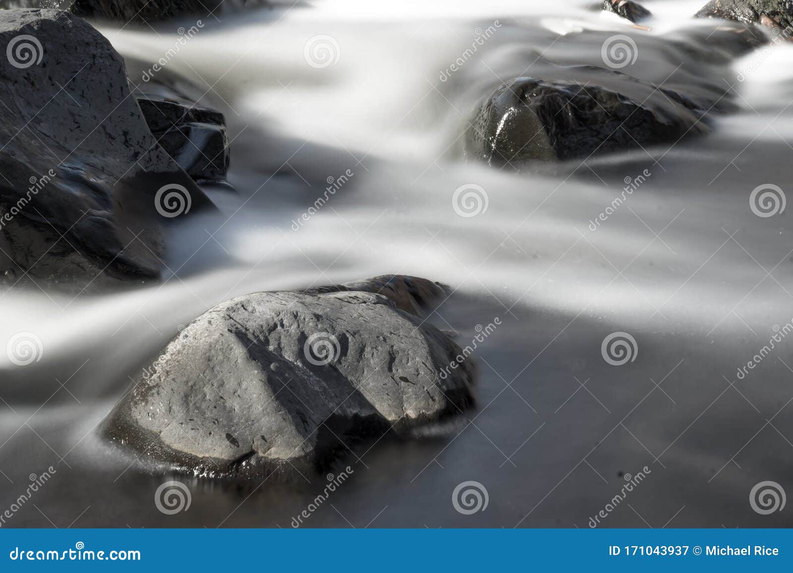 River Flowing through Rocks and Rapids in Denver, Colorado Stock Image ...
