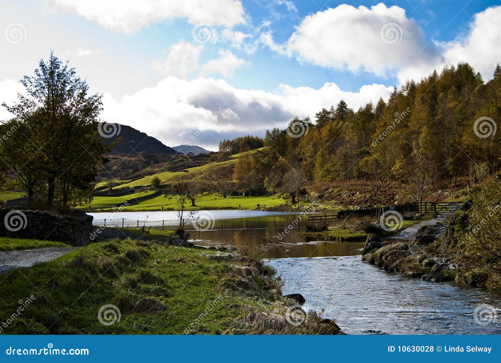 River ford in cumbria stock photo. Image of rambling - 10630028