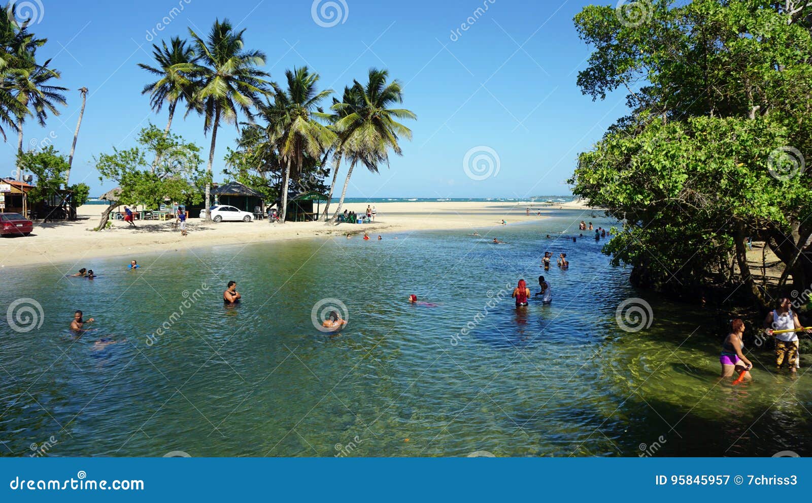 River fun editorial photography. Image of domincan, exotic - 95845957