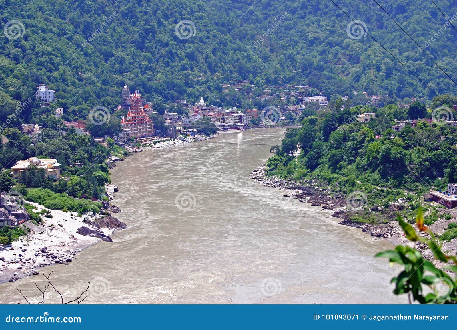 River Ganges at Haridwar, Uttarkhand, India Stock Image - Image of ...