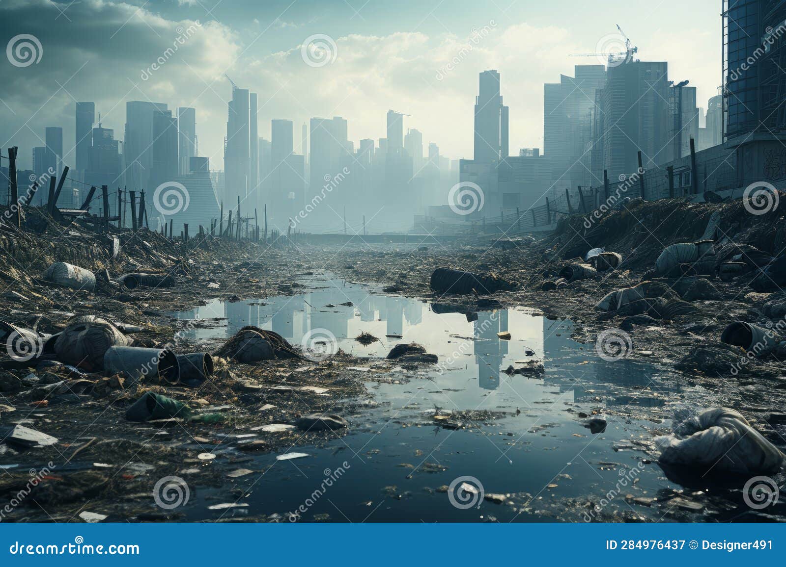 City Air Pollution, Chimneys Of Power Energy, Chemical Plant, Factory ...