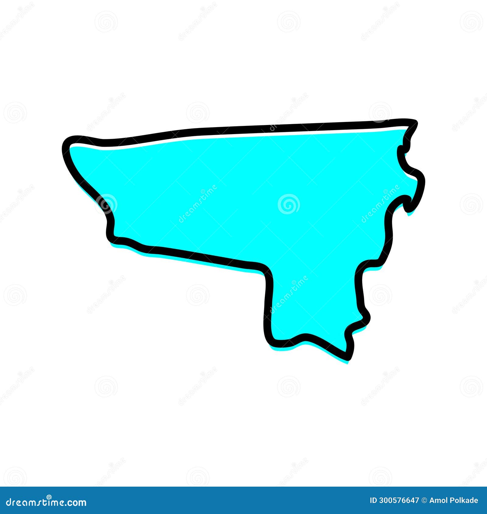 The River Gee State of Liberia Country Map Illustration Stock Vector ...