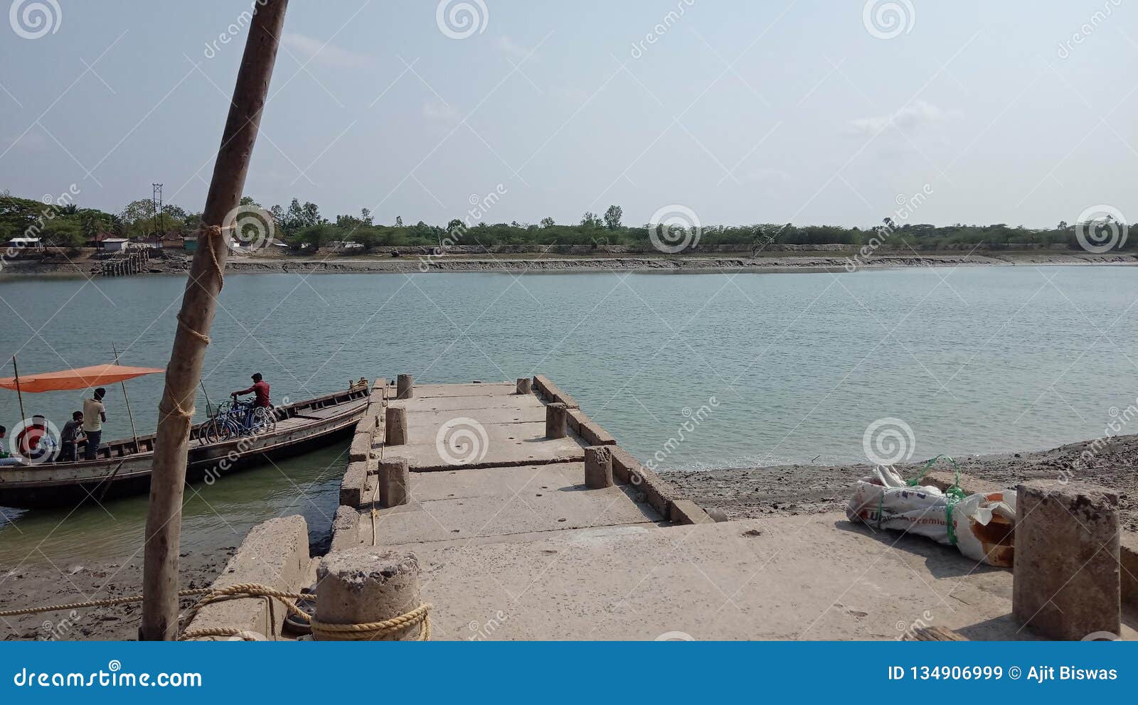 River ghat editorial stock image. Image of concrete - 134906999