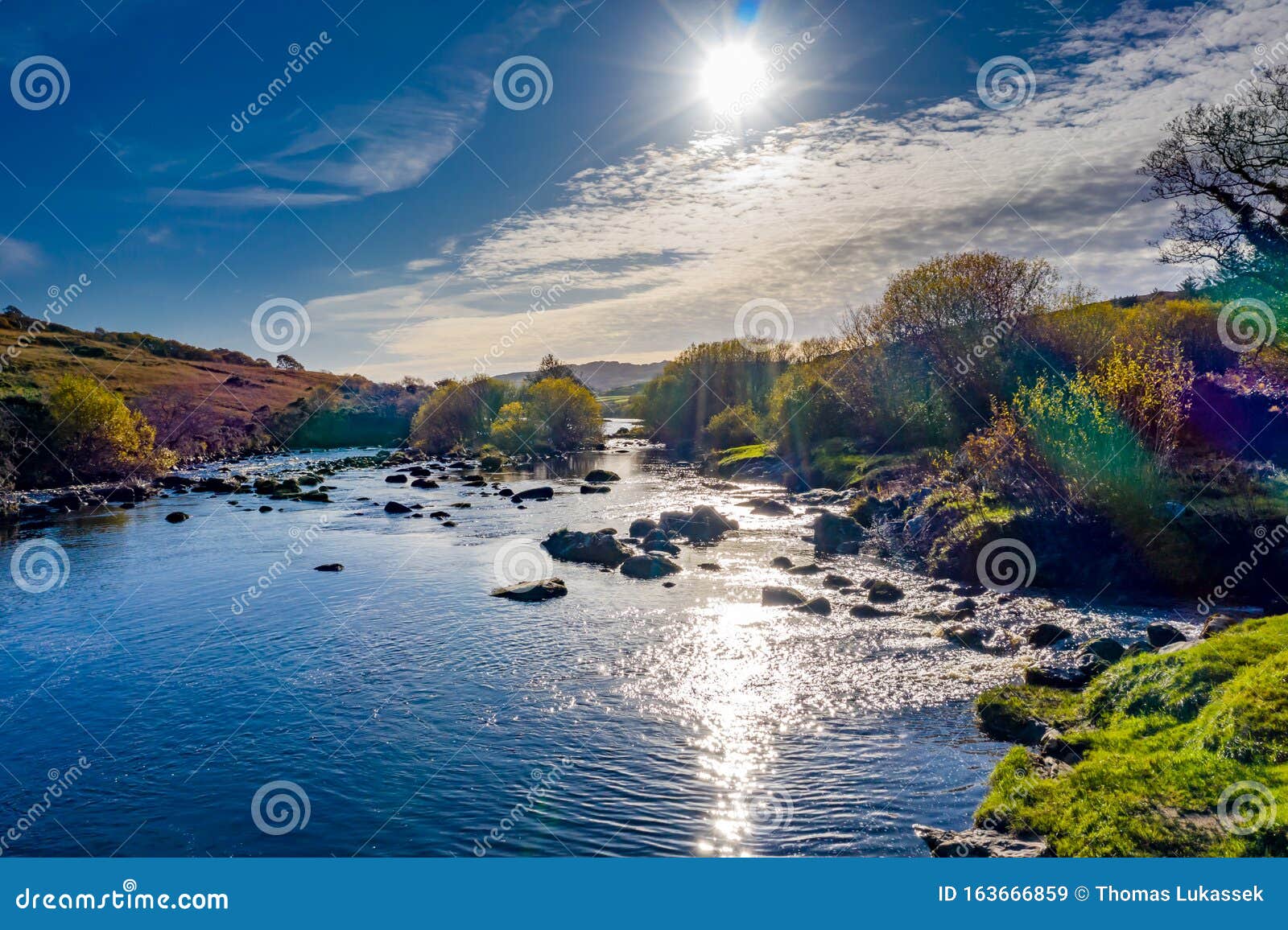 The River Glen and Waterfalls by Carrick in County Donegal - Ireland ...