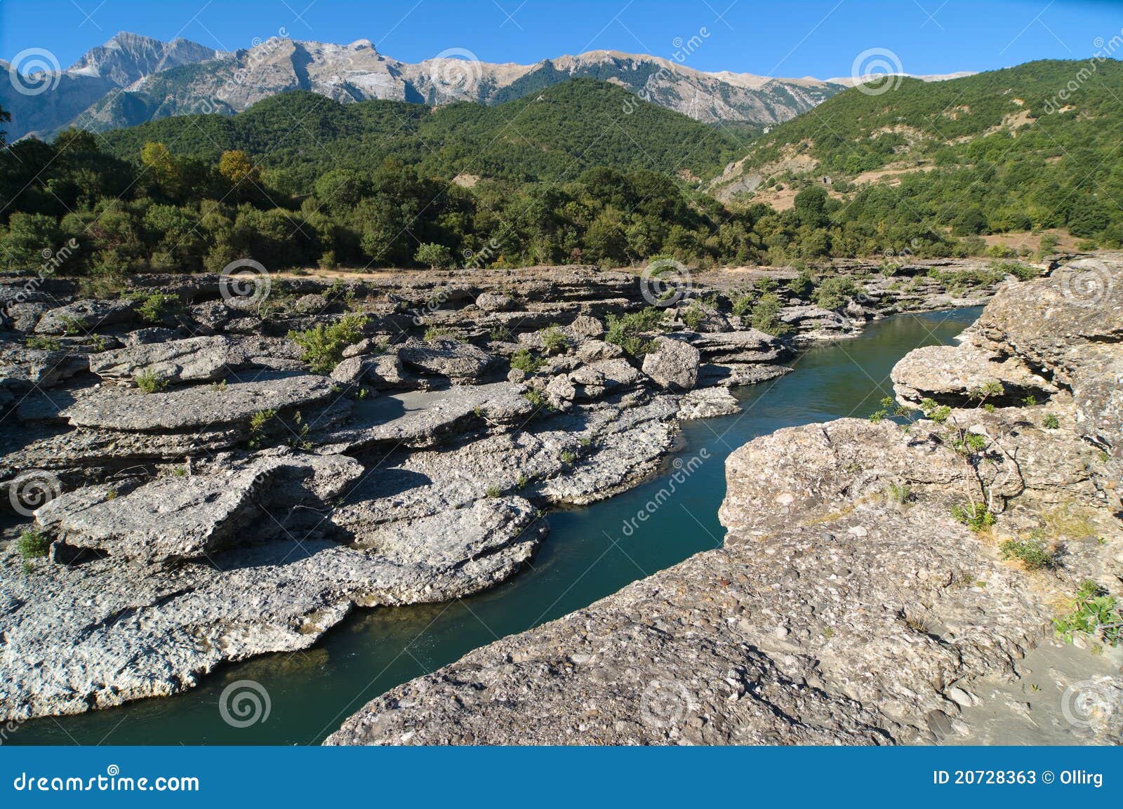 River Gorge in Albania stock image. Image of clear, color - 20728363