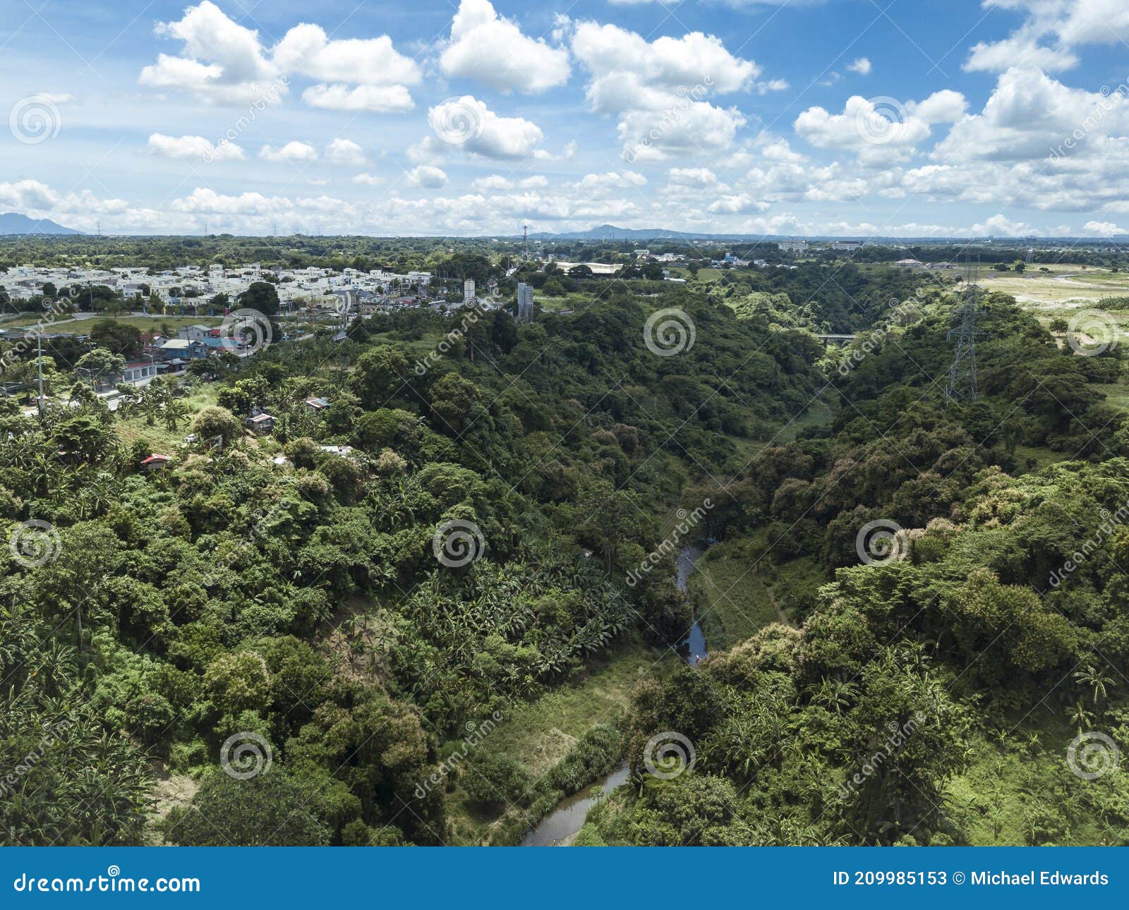 A River and Gorge Runs Parallel with a Highway in Dasmarinas Cavite ...