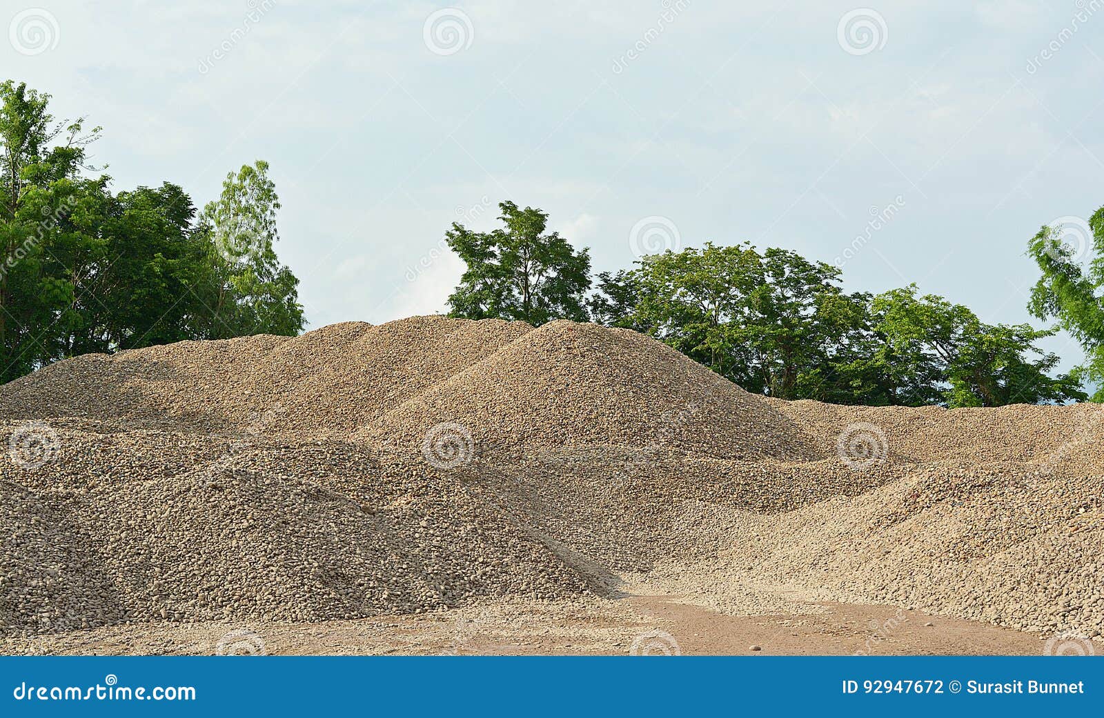 River gravel pile stock photo. Image of piles, large - 92947672