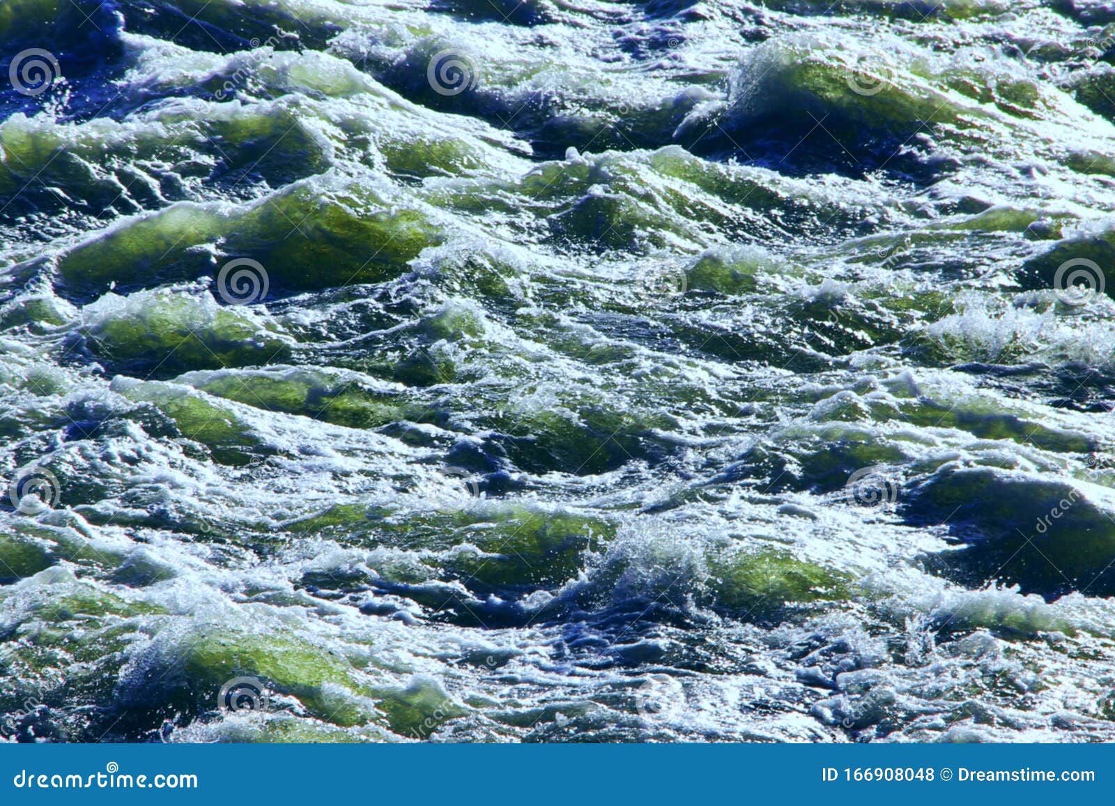 River Water with Waves Close Up Texture Abstract Nature Horizon ...